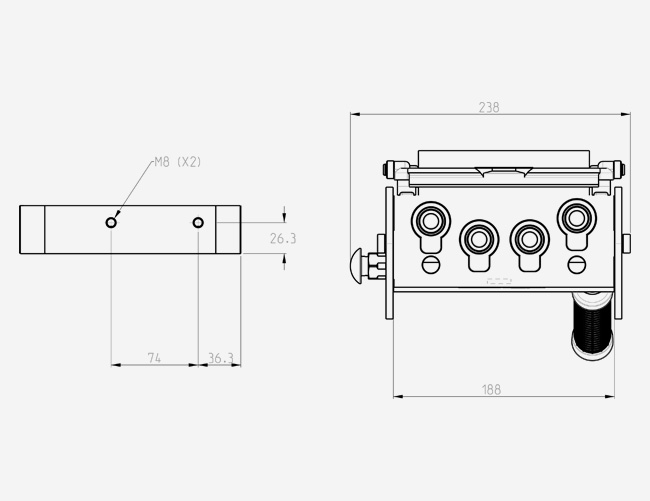 Faster | PSA06 | MultiFaster 4 lines, size 06. Possible to connect ...